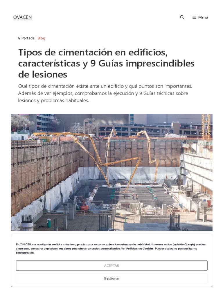 Tipos de Cimentación en Edificios y 9 Guías Imprescindibles de Lesiones | PDF | Fundación ...