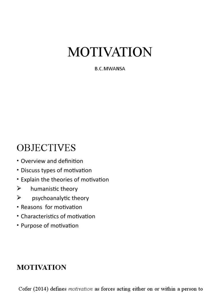 Understanding Motivation Theories | PDF | Motivational | Motivation