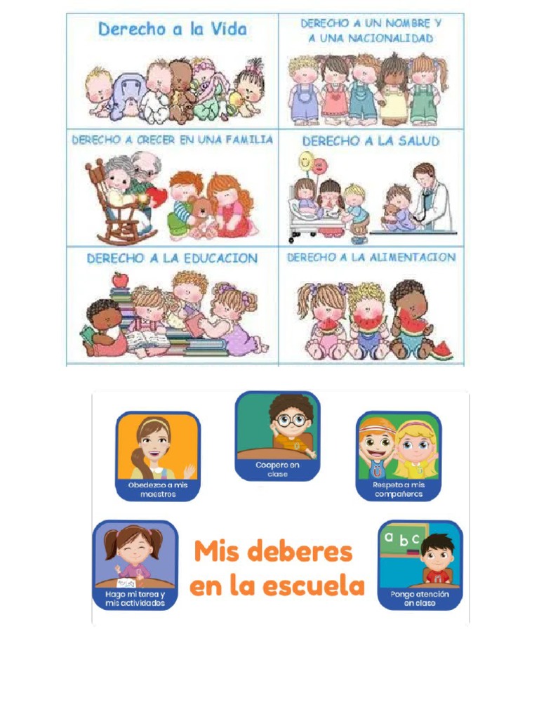 5 Derechos y 5 Deberes de Los Niños | PDF