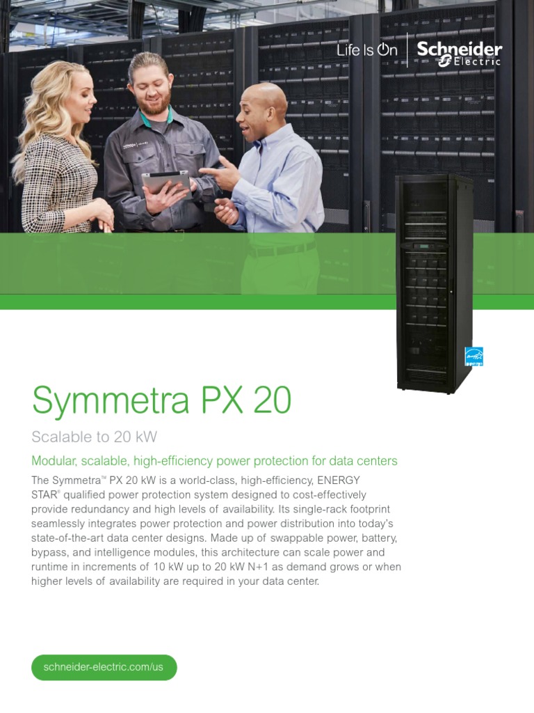 Symmetra PX 20: Scalable To 20 KW | PDF | Data Center | Mains Electricity