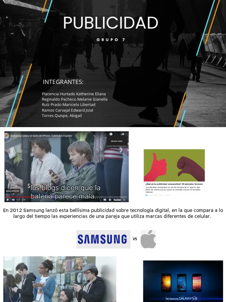 Mala Publicidad Entre Samsung y Apple | PDF