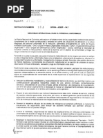 Orden Difundir Instrucciones de Seguridad Operacional Instructivo No. 013 DIPON-JESEP | PDF