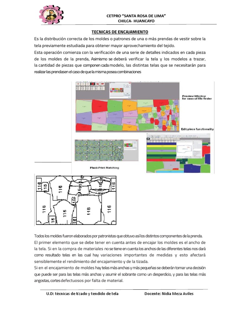 Tecnicas de Encajamiento | PDF | Textiles