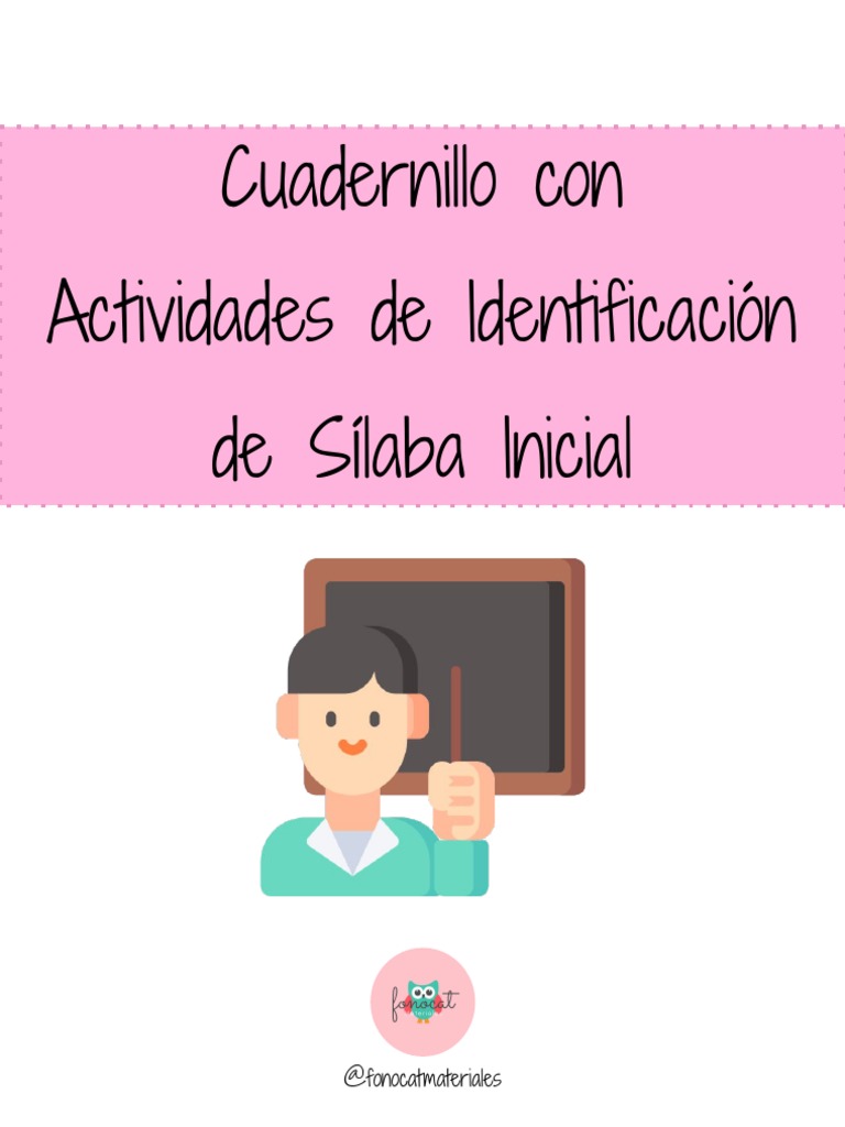 Actividades de Sílaba Inicial para Niños | PDF | Artes del Lenguaje y ...