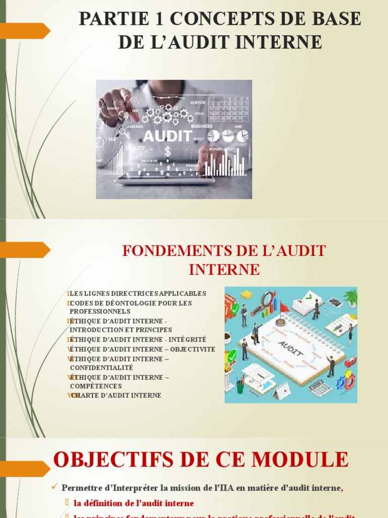 Fondements de l'Audit Interne et Éthique | PDF | Audit | Audit interne