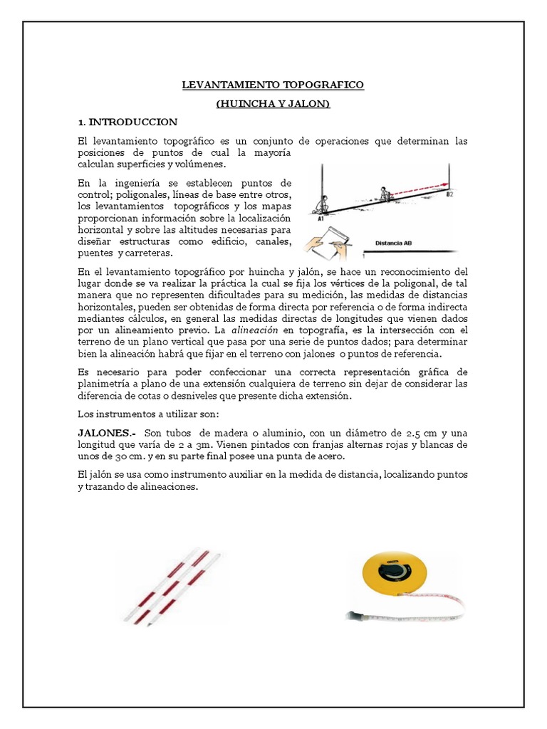 LEVANTAMIENTO_TOPOGRAFICO N 1 | PDF | Topografía | Cartografía