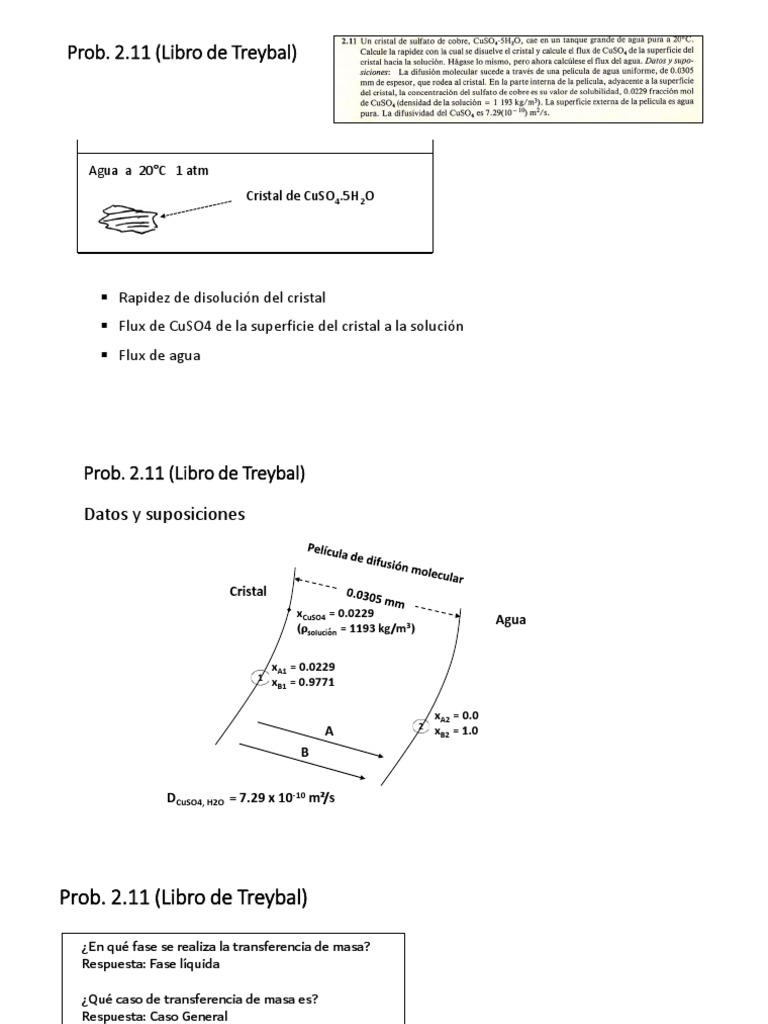 1P Problemas de Difusión Molecular | PDF | Química | Ingeniería de Procesos Químicos