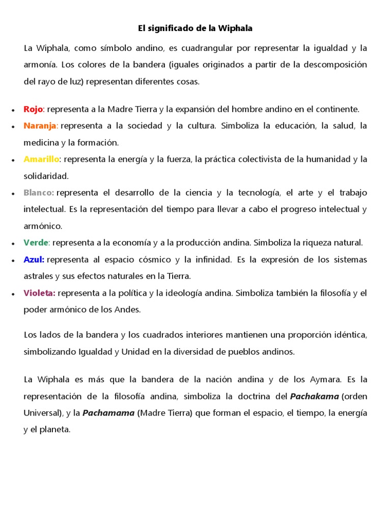 Significado Bandera Whipala | PDF | Bailes