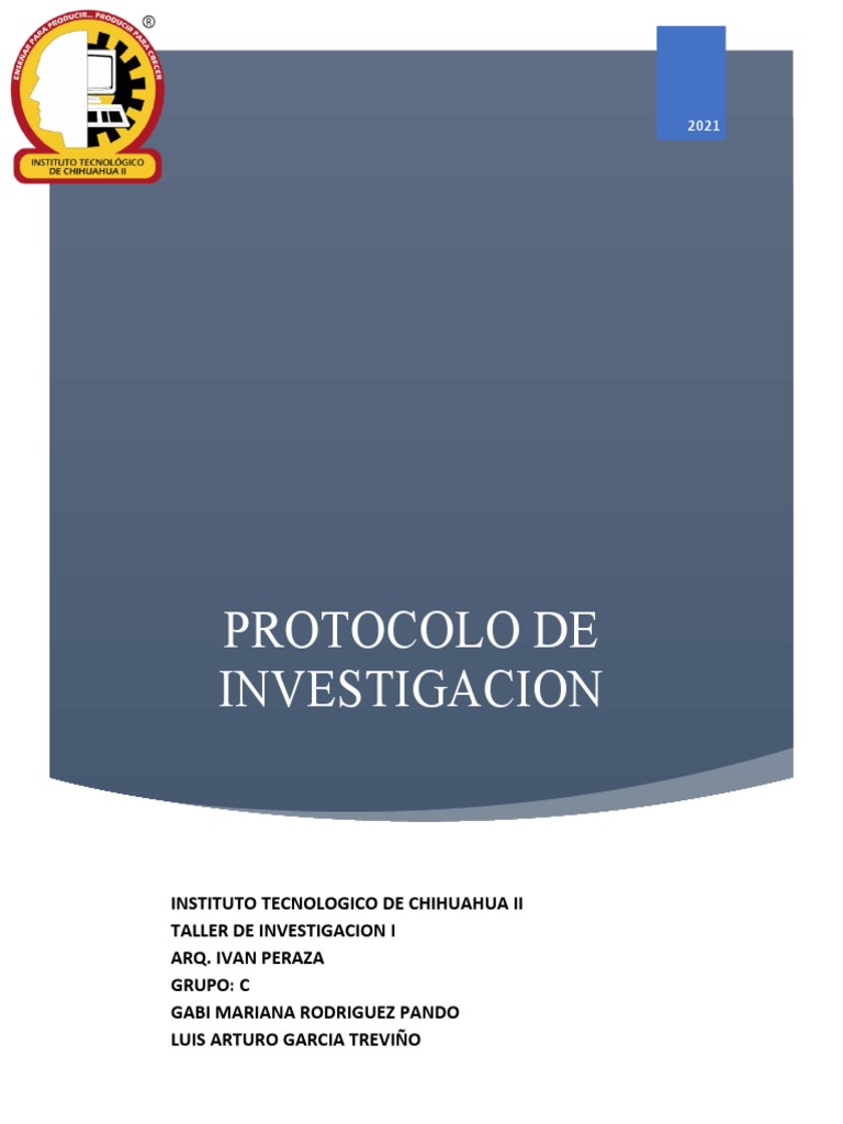 Protocolo de Investigacion | PDF | Teoría | Metodología