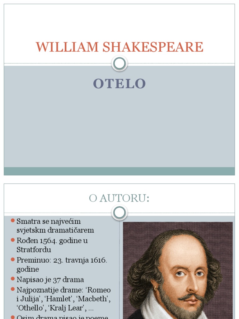 WILLIAM SHAKESPEARE - Otelo | PDF
