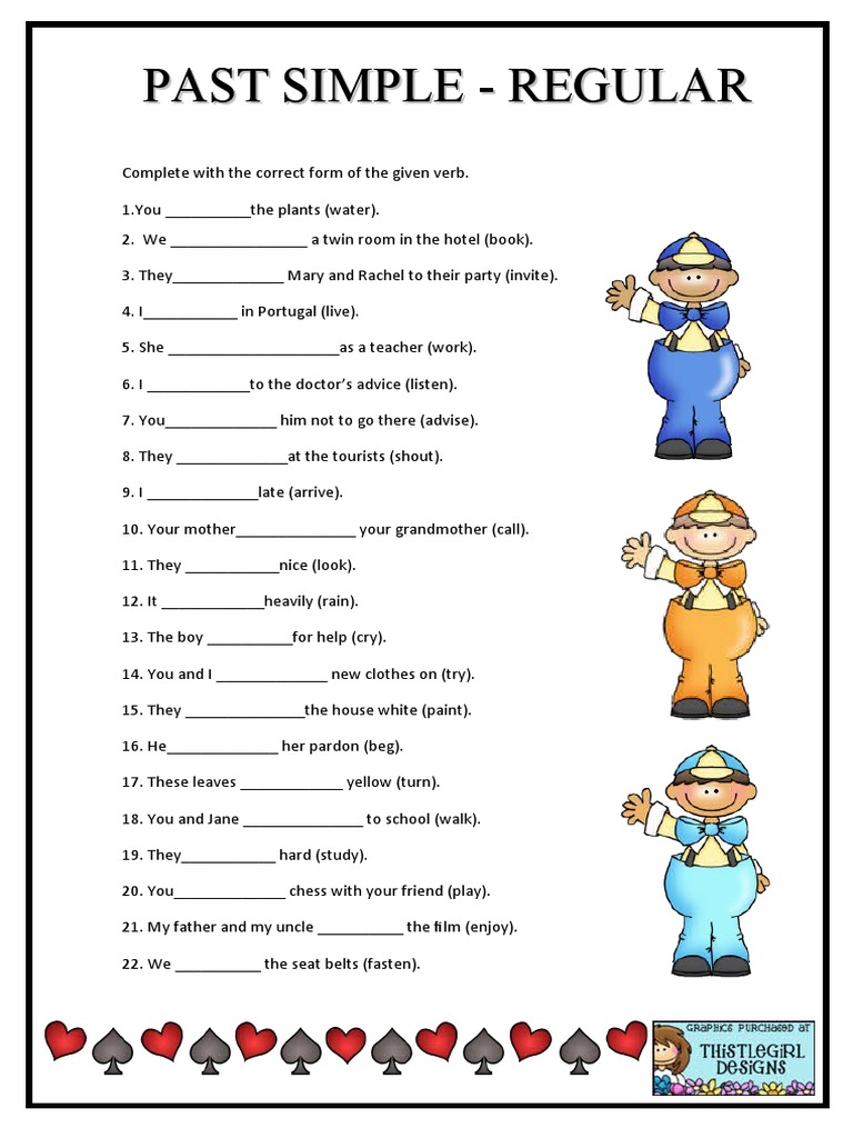 Past Simple Regular Verbs - 69134 | PDF