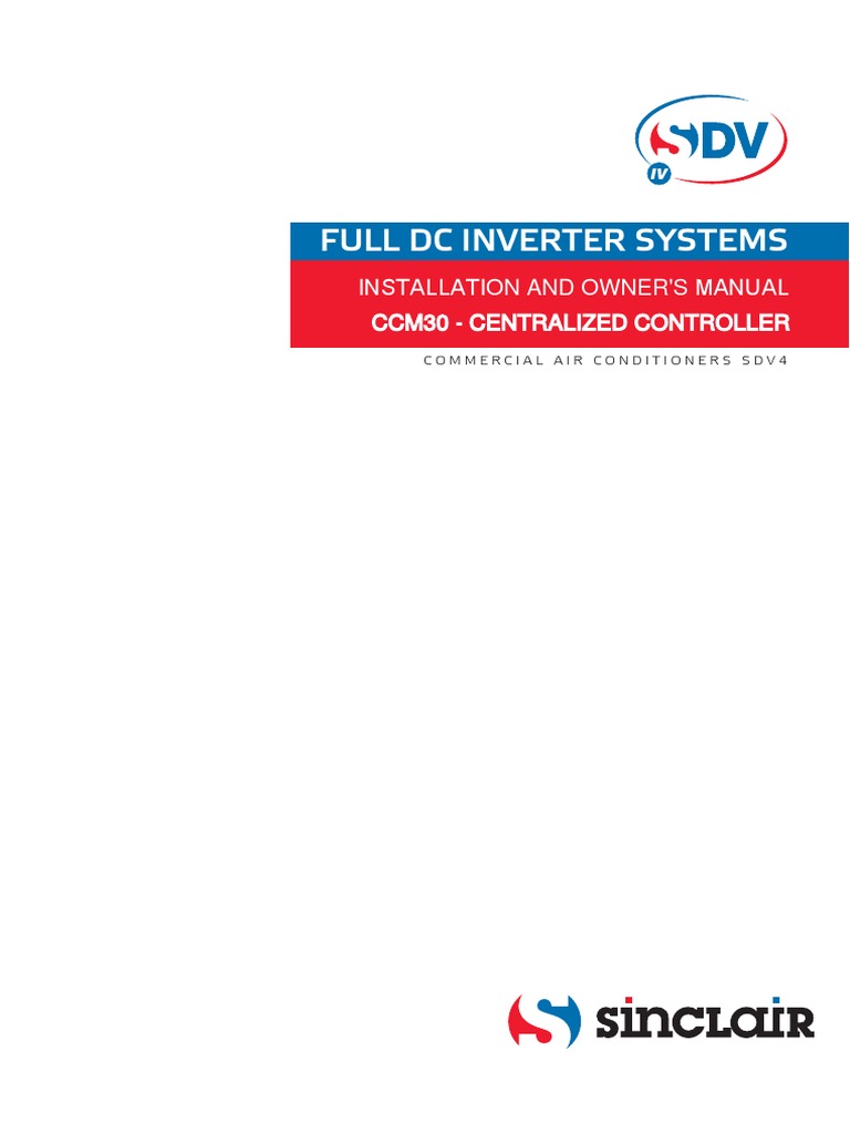 Sinclair I and Um Controller Ccm30 en | PDF | Computer Network ...