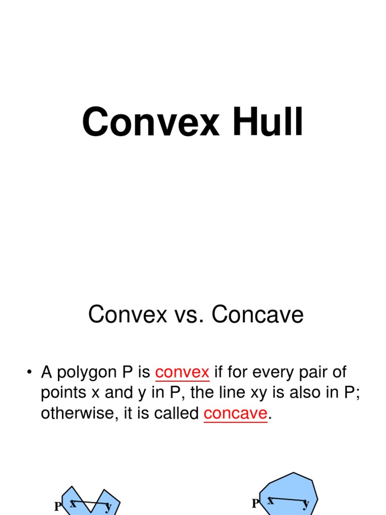 Understanding the Convex Hull Problem | PDF