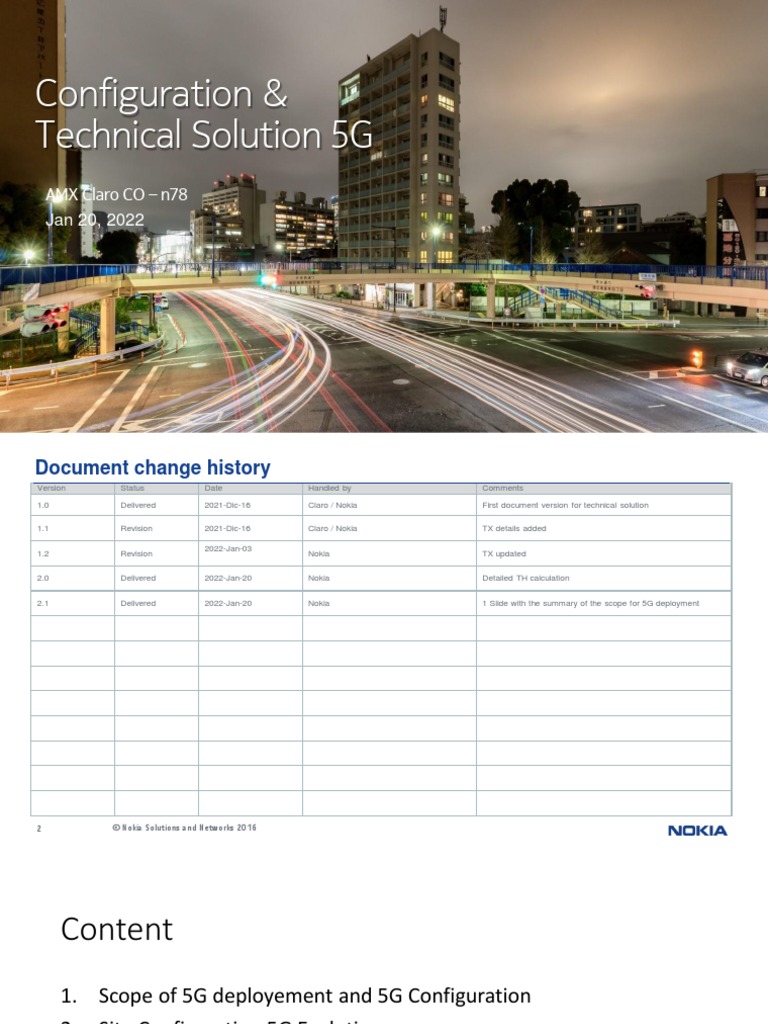 Technical Solution 5G v2.1 | PDF | Mimo | 4 G