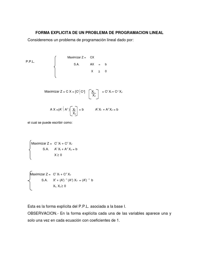 Tabla 2 | PDF | Ecuaciones | Programación lineal