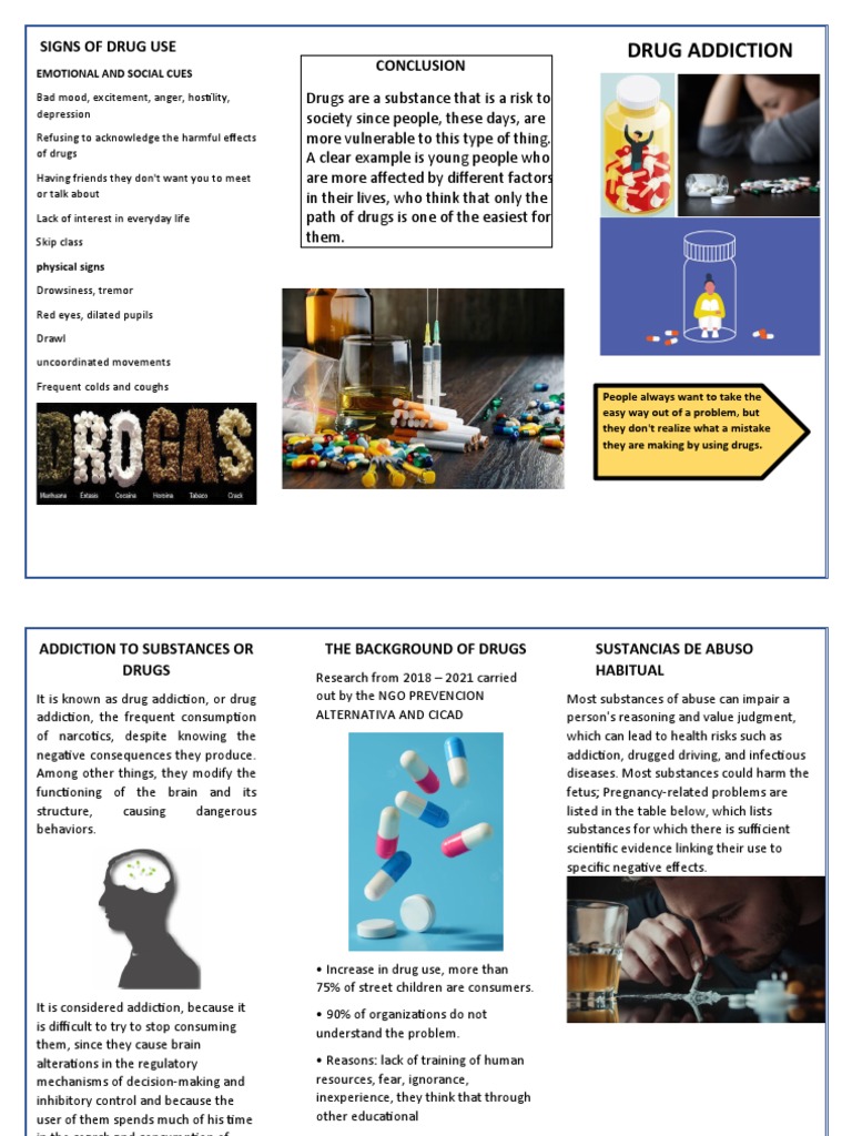 Drug Addiction: Signs of Drug Use Conclusion | PDF | Substance Abuse ...