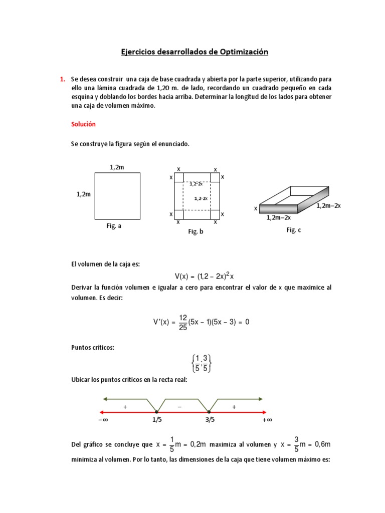 Ejercicios desarrollados de Optimizaci+Â¦n | PDF | Geometría Elemental | Geometría