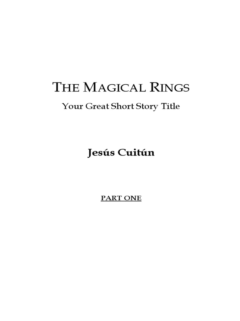"The Magical Rings: A Teen's Journey" | PDF | Philosophy | Religion ...