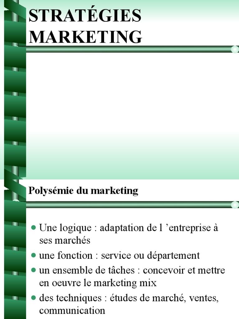 Stratégie Marketing | PDF | Commercialisation | Marque