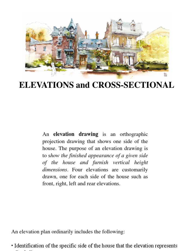 Elevations and Cross-Sectional | PDF