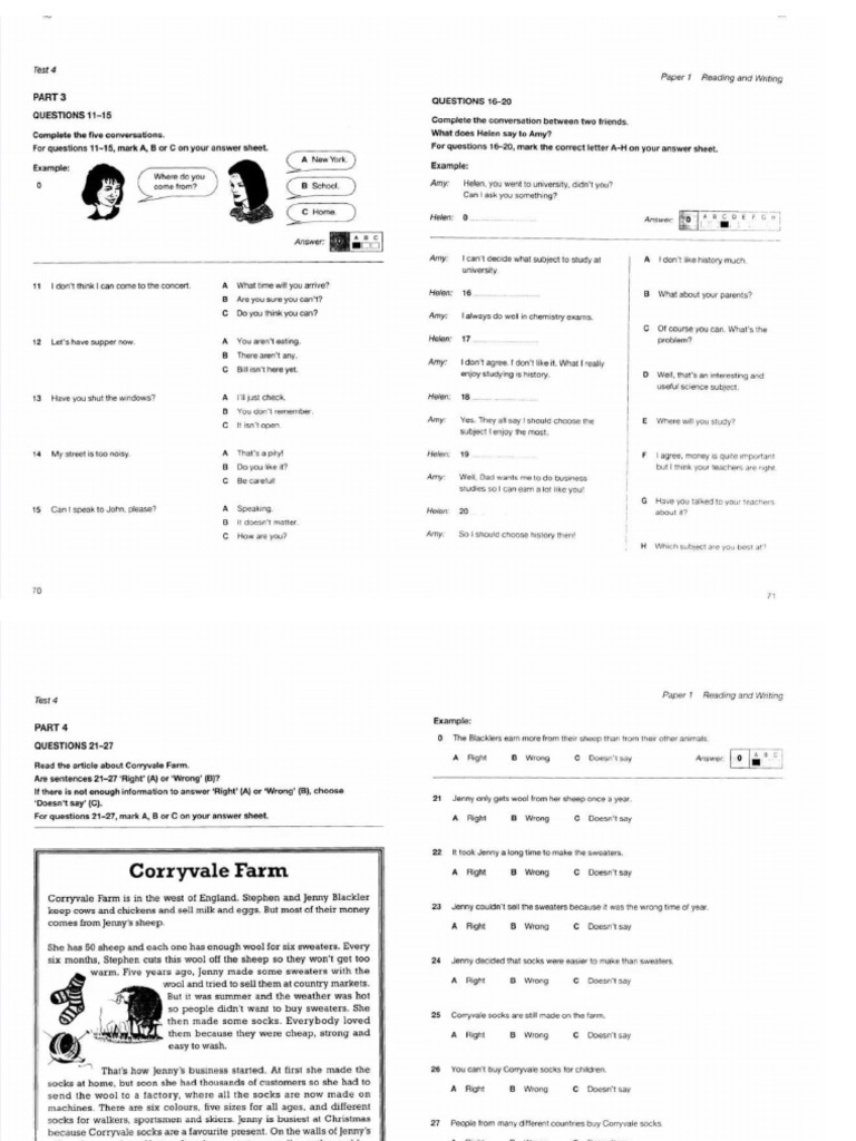 (PDF) Cambridge KET 4 Book PDF - WIAC - INFO 14578 | PDF