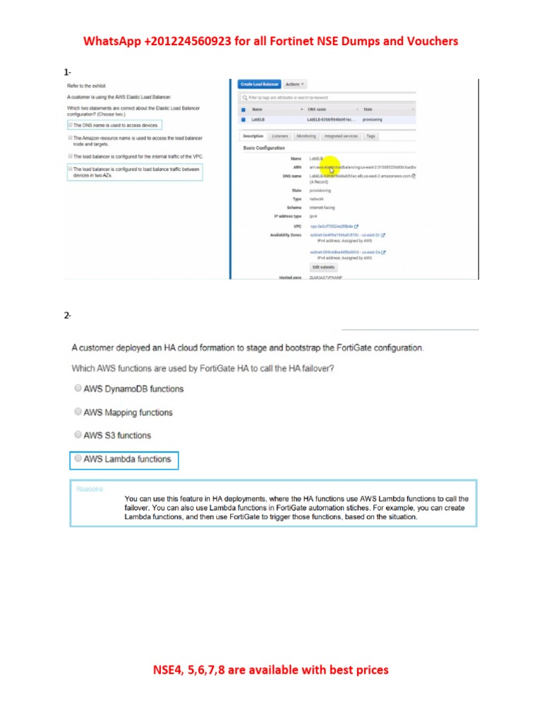 Fortinet NSE Dumps & Vouchers Deals | PDF | Business | Computers