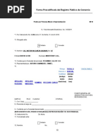 Formas Precodificadas Registro Comercio | PDF | Sociedad de ...