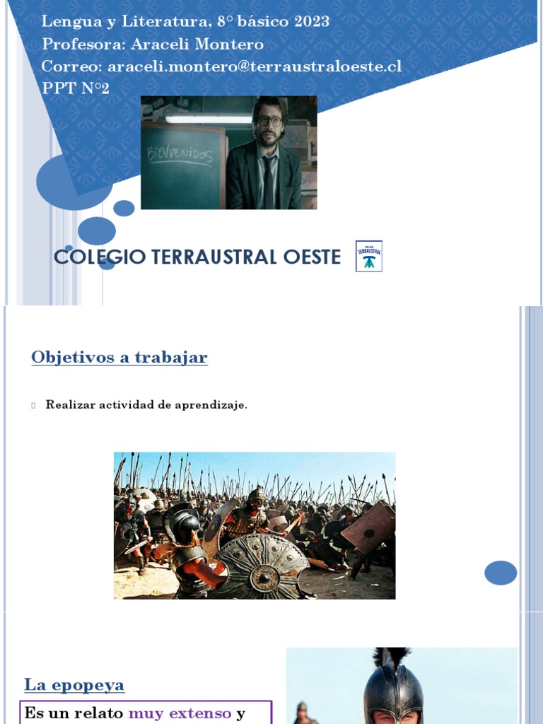 EPOPEYA 8 AÑO BÁSICO. - Actividad. | PDF | Poesía épica | Mitología griega