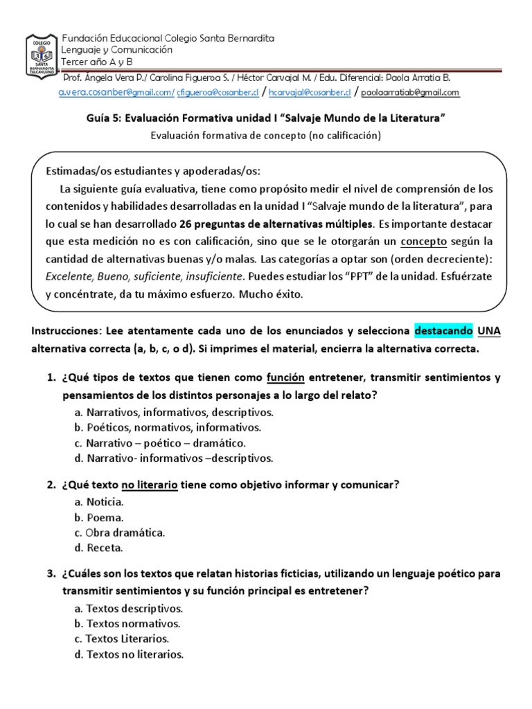 EVALUACIÓN-FORMATIVA-LENGUAJE-2 | PDF