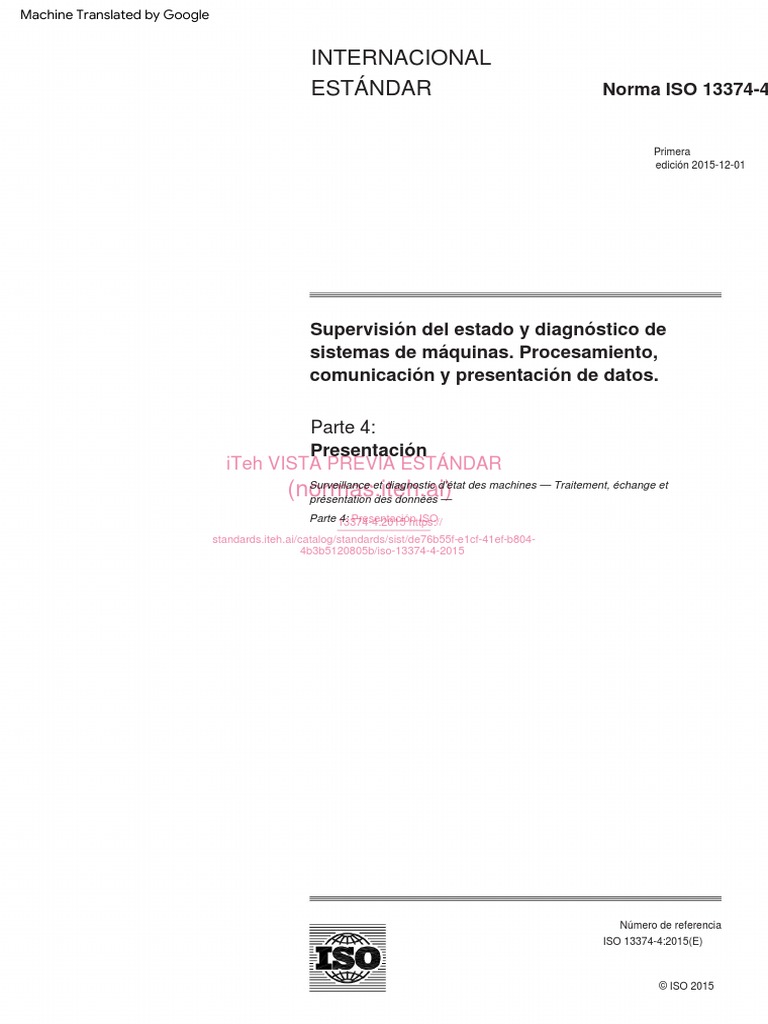 Iso 13374 4 2015 | PDF | Software | Organización internacional para la ...