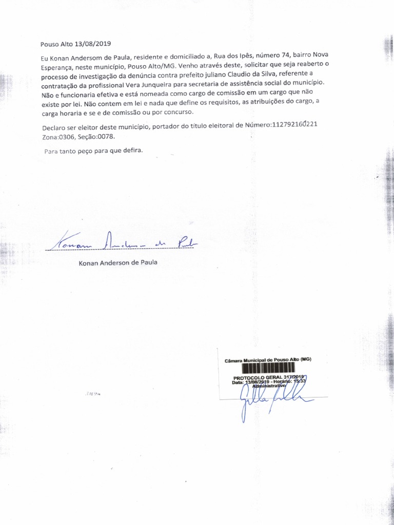 01-Denúncia modelo | PDF