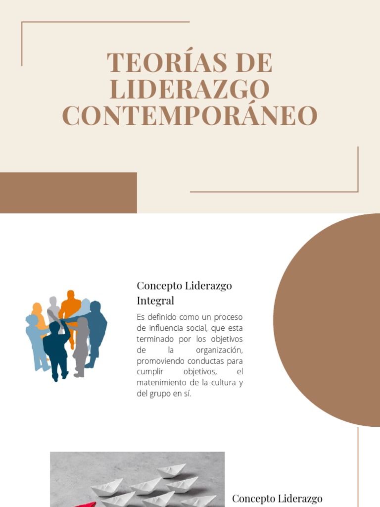 Teorías de Liderazgo Contemporáneo | PDF | Liderazgo | Comportamiento