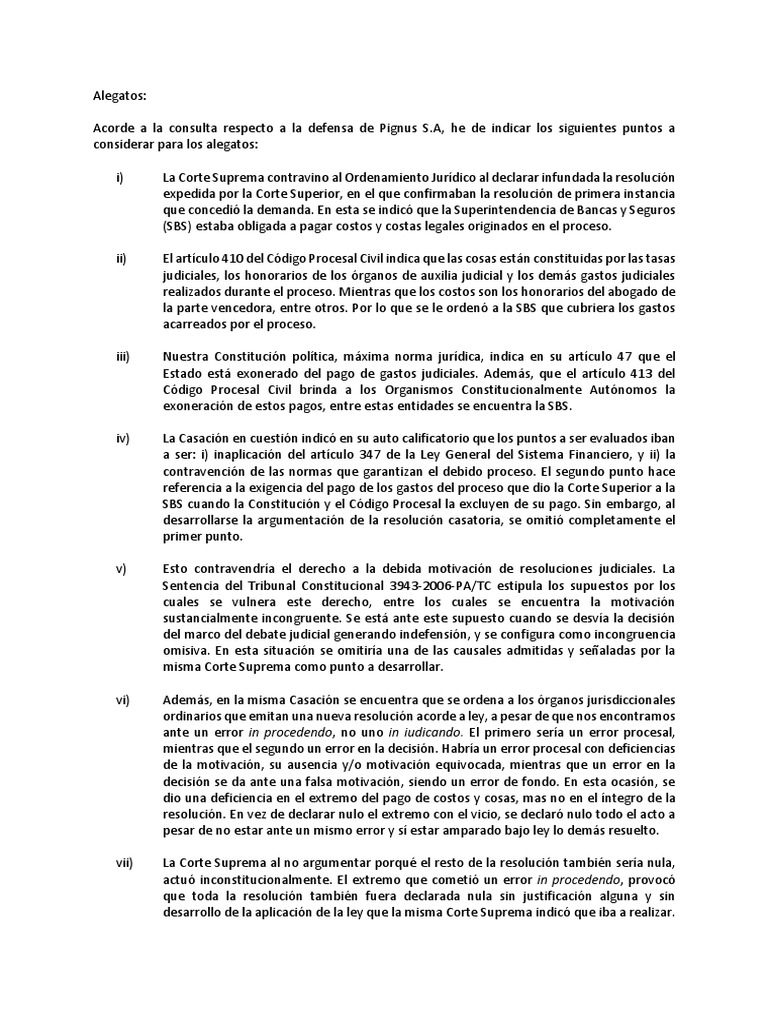 Alegatos para Pignus | PDF | Ley Pública | Gobierno