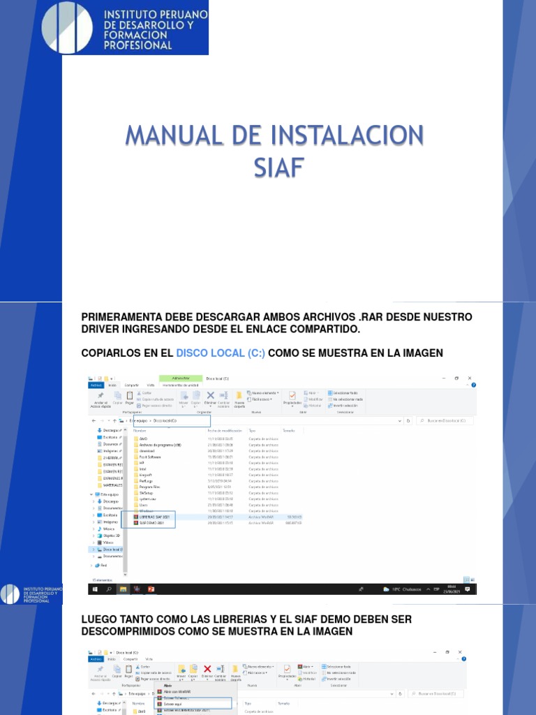 Instalación del SIAF Demo 2025 | PDF