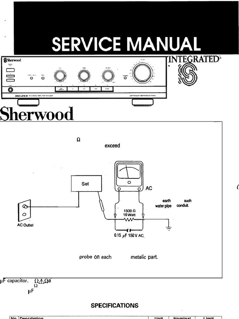 Sherwood Ax-4050 Manual | PDF