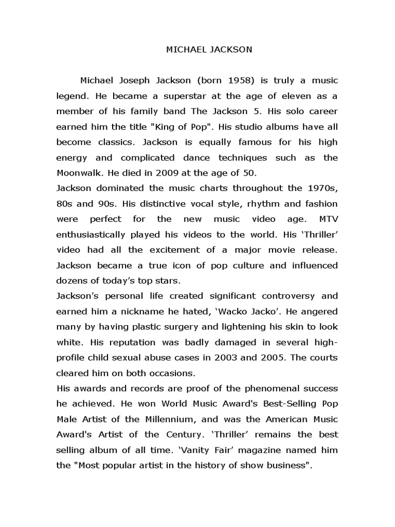Michael Jackson | PDF