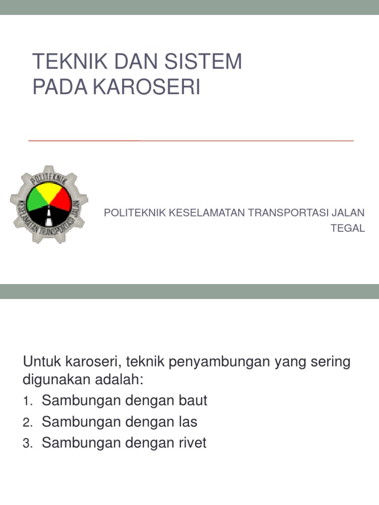 Teknik Dan Sistem Pada Karoseri | PDF