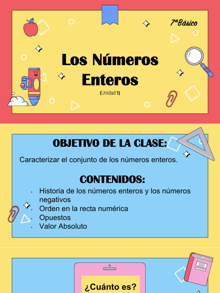 Numeros Enteros | PDF | Entero | Sustracción