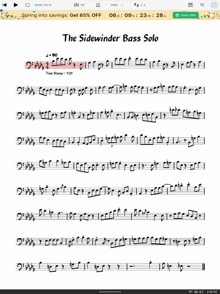 Sidewinder Bass | PDF