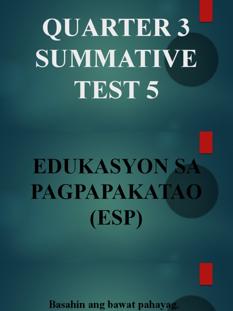 SUMMATIVE-TEST-5 | PDF