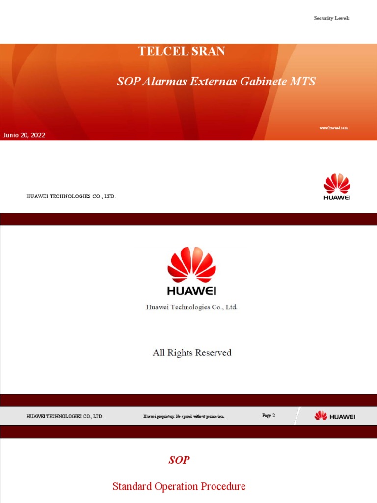 Telcel Sran: SOP Alarmas Externas Gabinete MTS | PDF | Bienes manufacturados | Industrias de ...