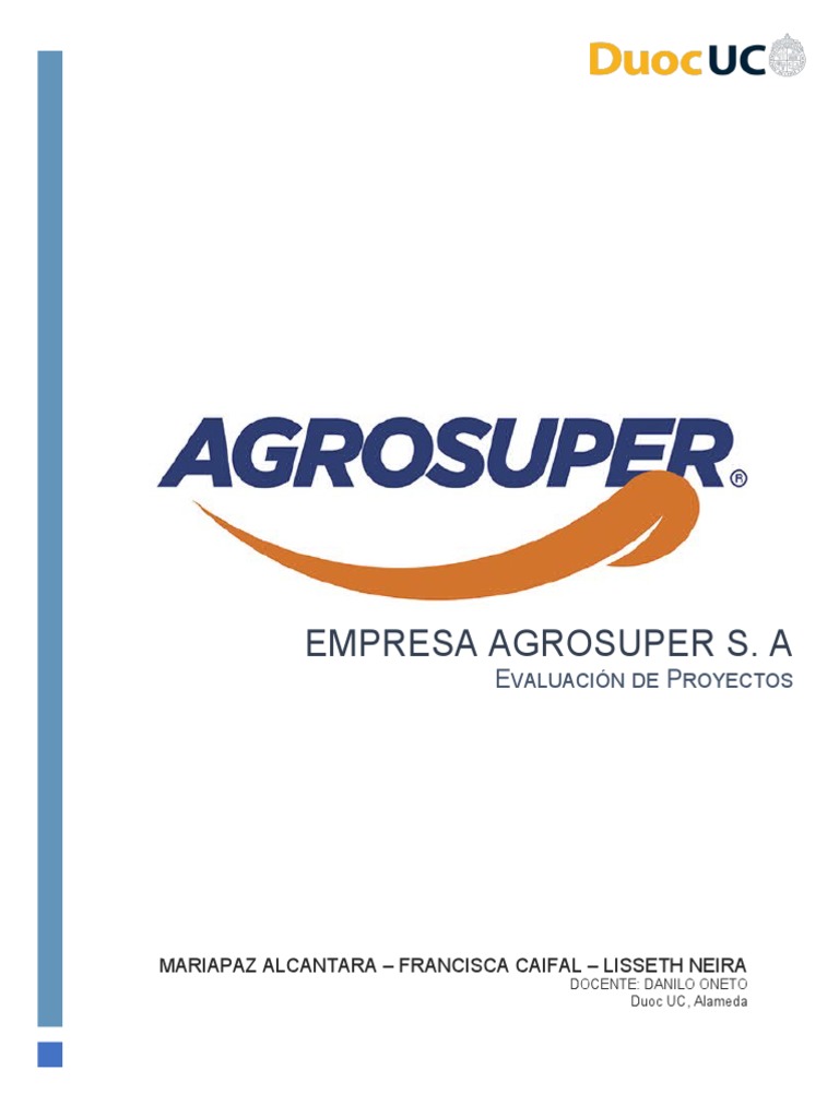 Agrosuper | PDF | Energía eólica | Mercado (economía)