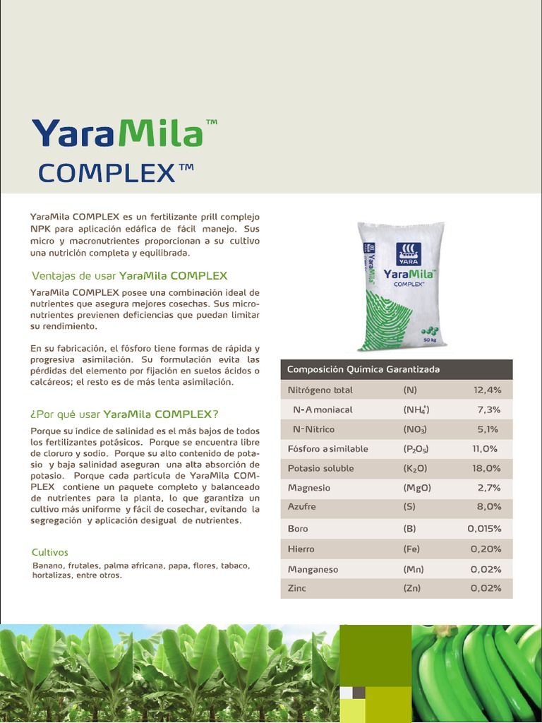 YaraMila Complex | PDF