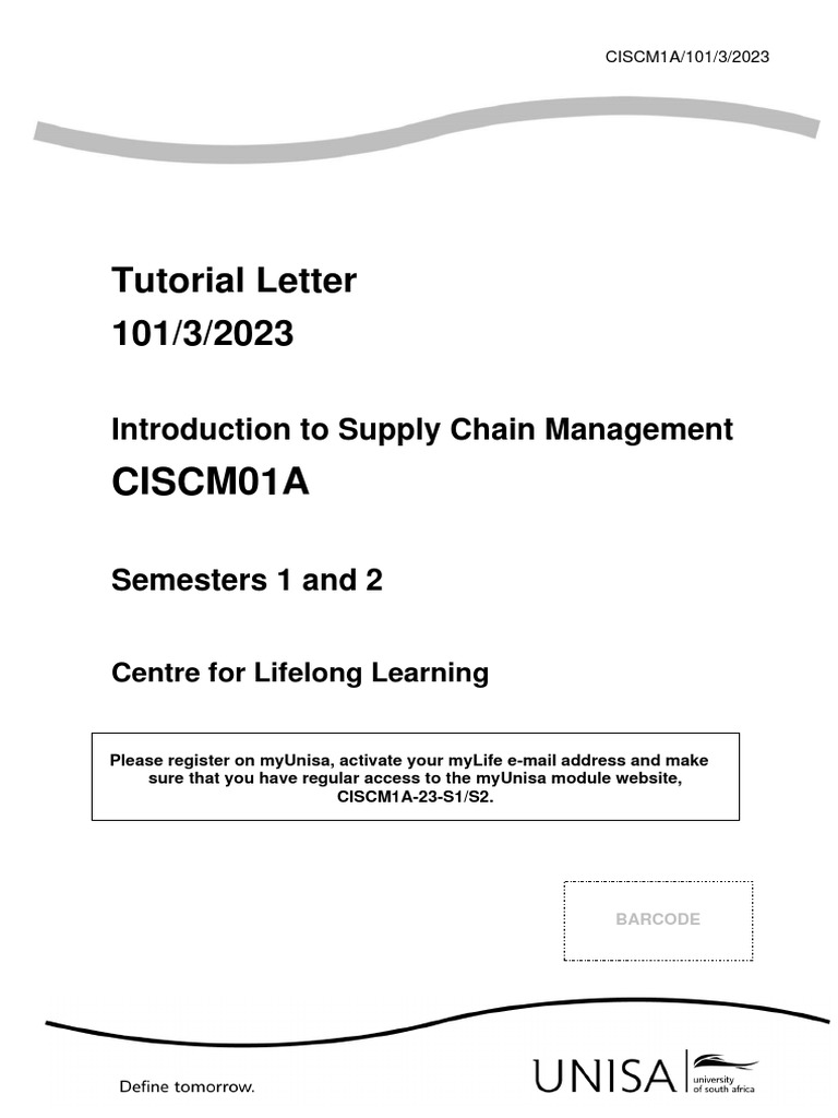 Ciscm1a 101 3 2023 | PDF | Plagiarism | Supply Chain