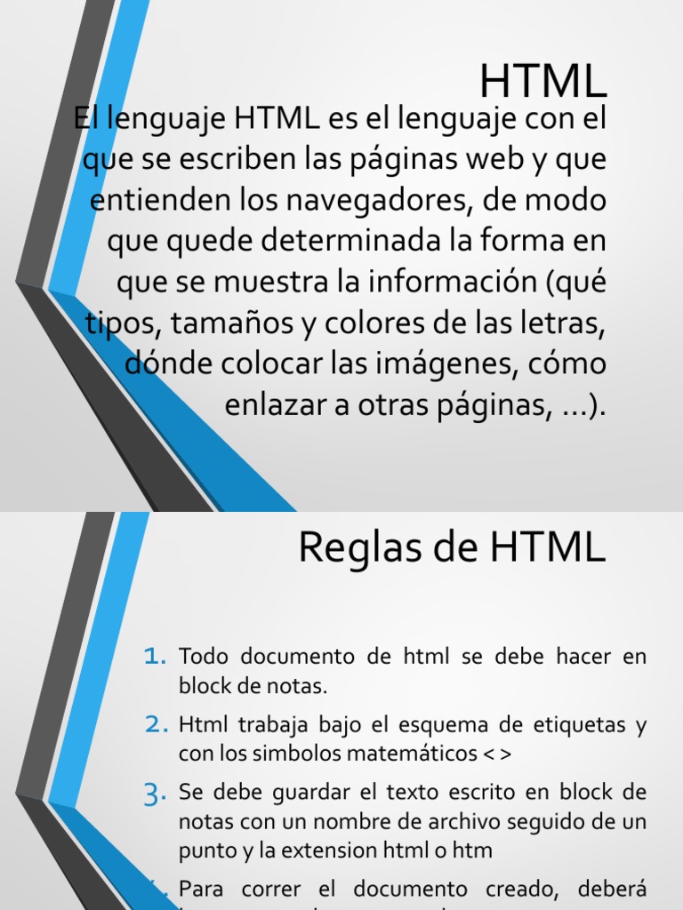 Reglas de HTML - 1ero | PDF | HTML | Hipervínculo