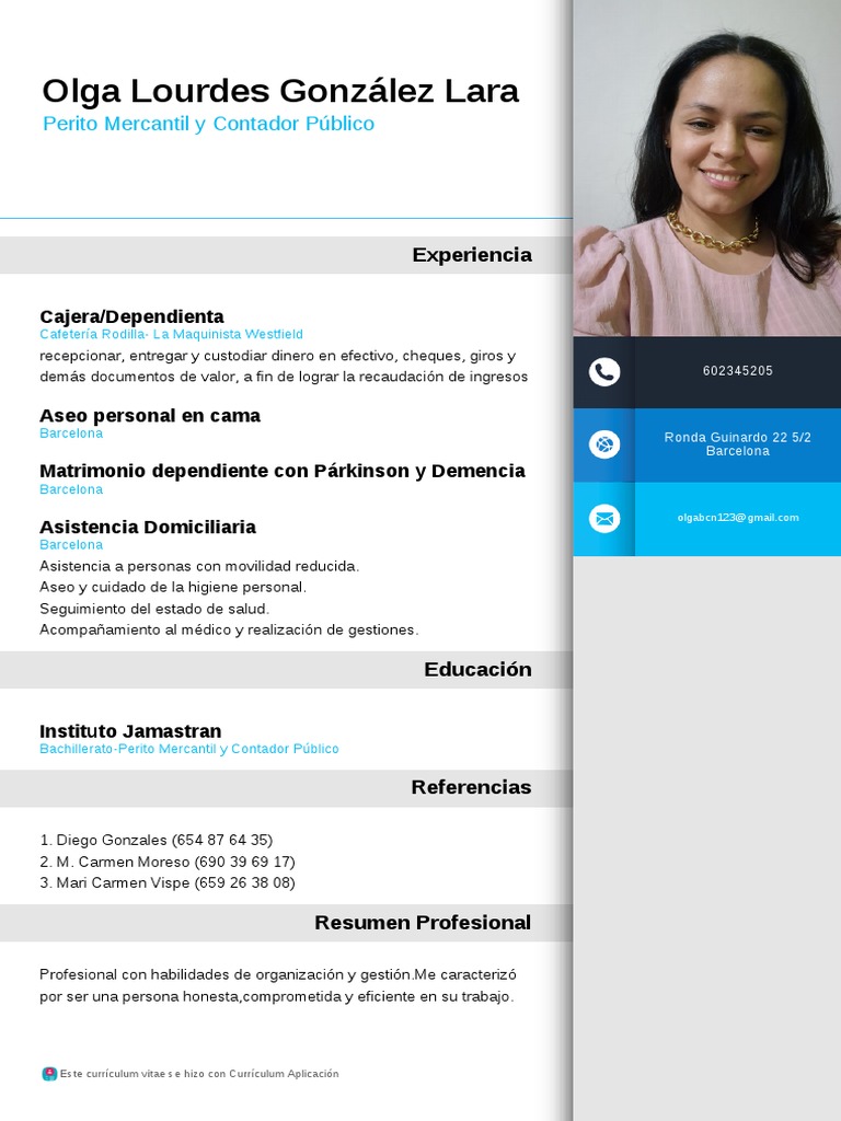 Currículum de Olga González | PDF