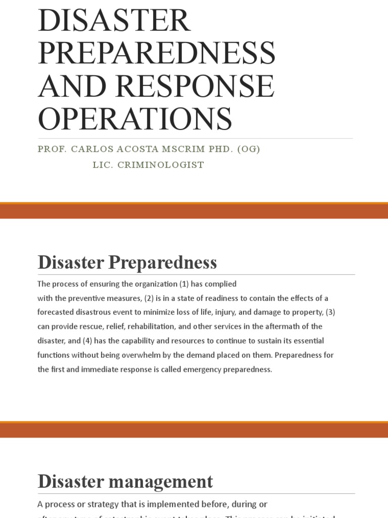 Philippine Disaster Preparedness Plan | PDF | Natural Disasters ...