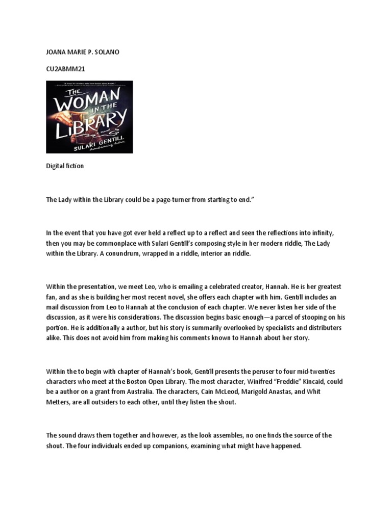 Digital Fiction Pdf Mystery Thriller And Crime Fiction General Fiction