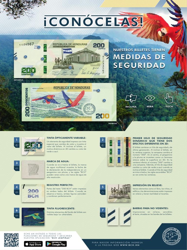 Honduras Poster FINAL | PDF | Color | Billete de banco