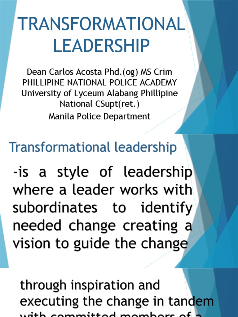 Transformational Leadership | PDF | Transformational Leadership | Leadership
